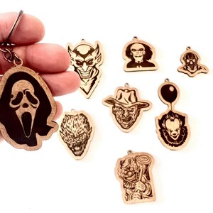 Horror Movies Characters Laser Keychain Movie Digital Download SVG Pdf ...