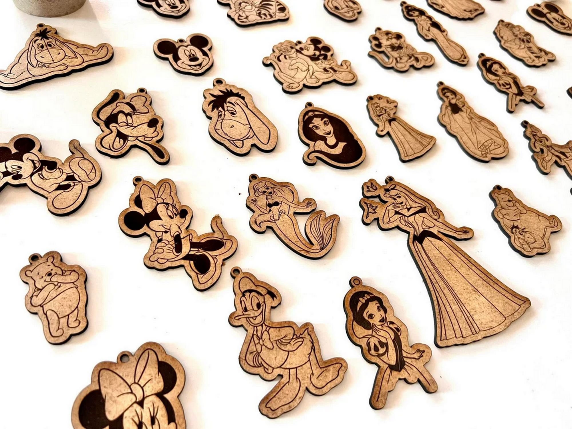 Keychains Mickey Cartoon Bundle Set 235 Amazing Design Laser Cut File ...