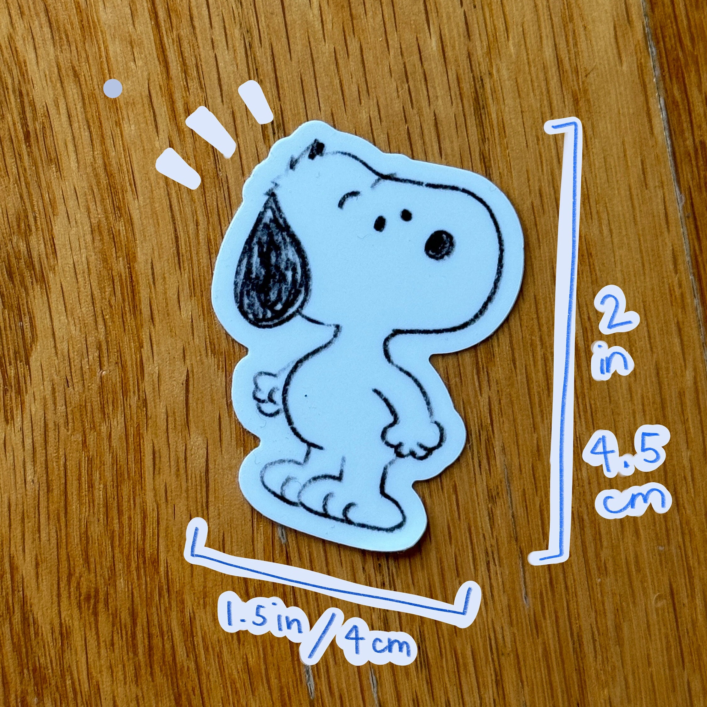Baby Snoopy Vinyl Sticker - Etsy