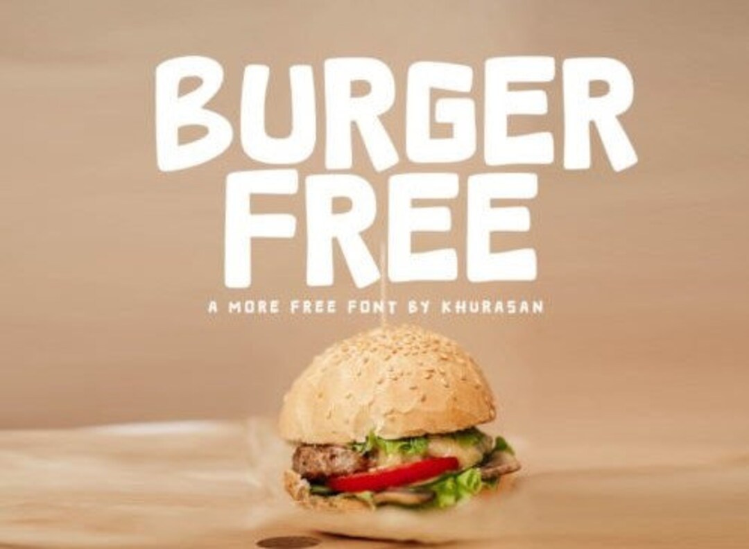 Burger Free Font, Script Font, Handwritten Font, Cursive Font ...