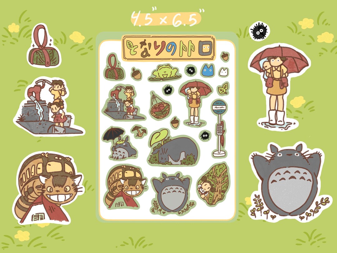 Totoro and Friends Cute Stickers, Studio Ghibli, Pretty Stickers, My ...