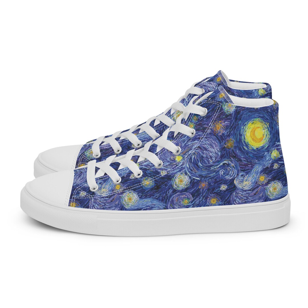 Womens STARRY NIGHT Shoes Van Gogh Sneakers Art Inspired Design - Etsy