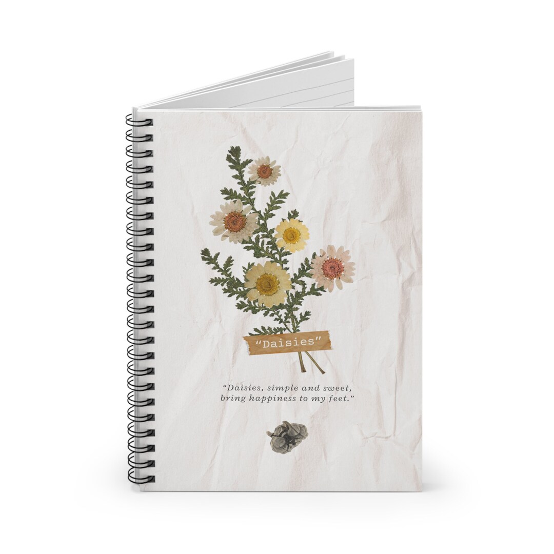Floral Notebook, Cute Notebook, Cute Spiral Notebook, Spiral Notebook ...
