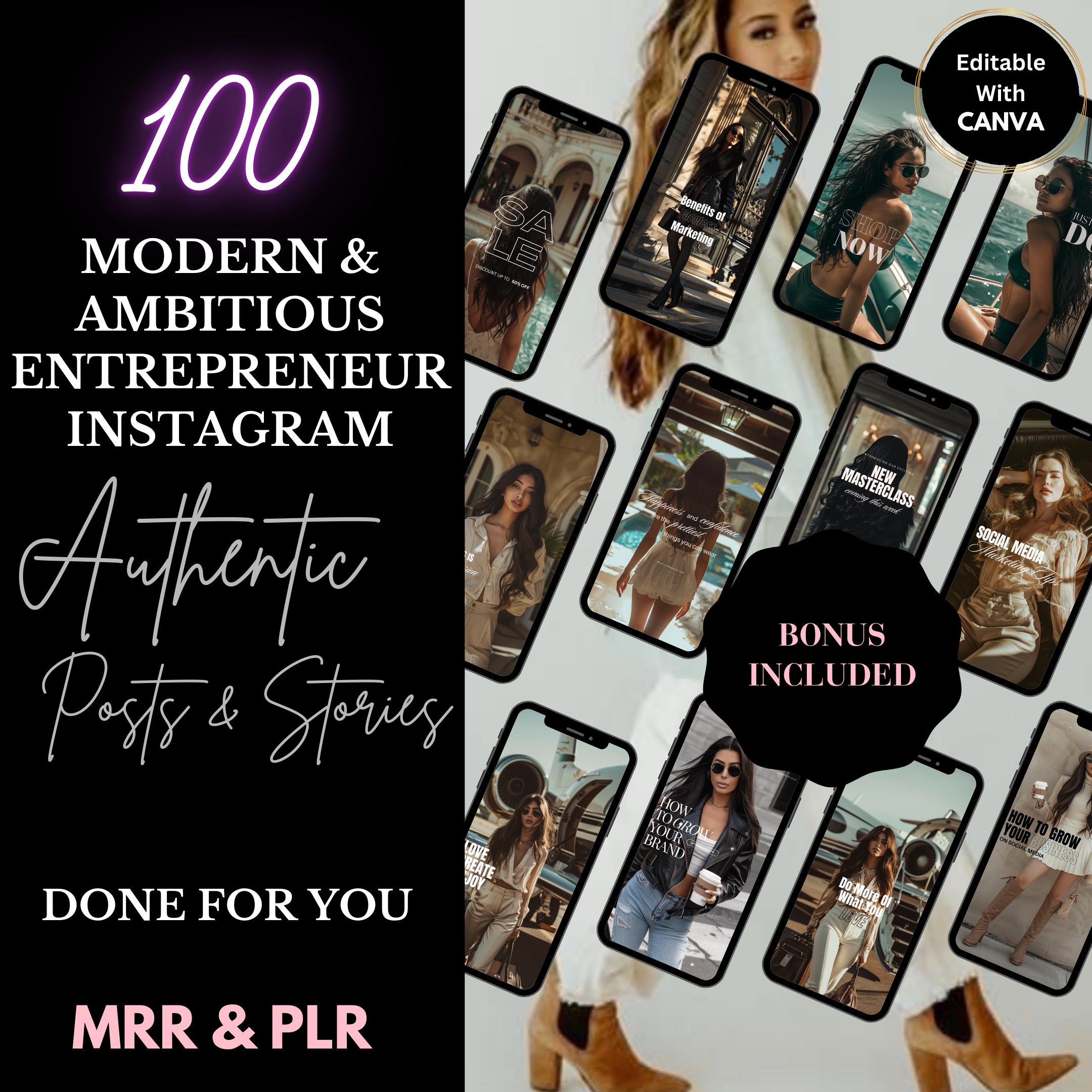 Empowering Women Motivational Posts, Faceless Marketing MRR PLR Digital ...