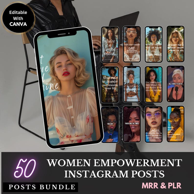 Women Empowerment Instagram Post Motivational Quotes Black Girl Magic ...
