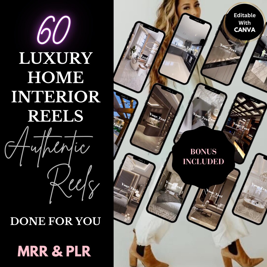 Luxury Home Interior Reels for Instagram Tiktok Passive Income MRR ...