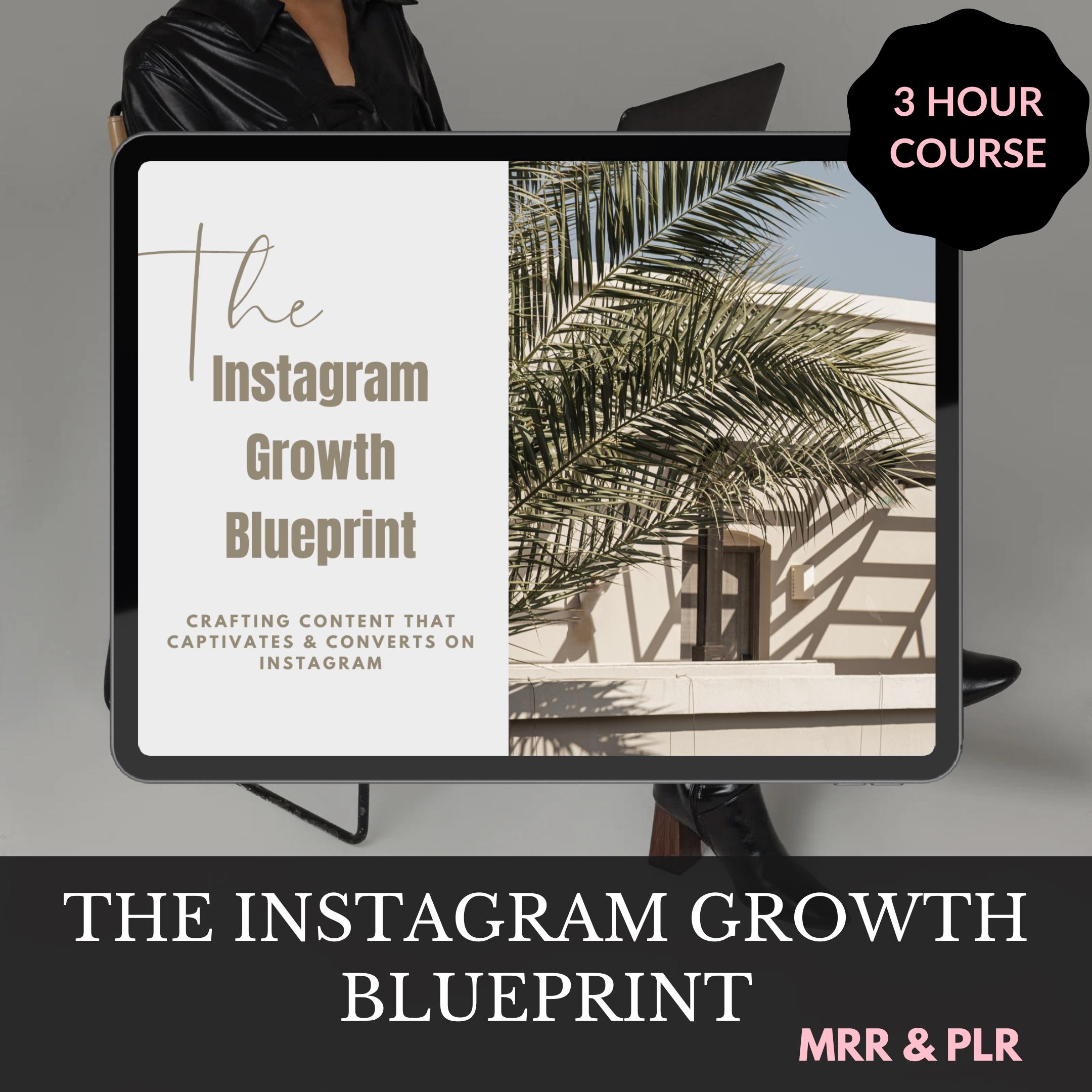 The Instagram Growth Blueprint | MRR Course | Strategy Guide With Master Resell Rights | Private ...