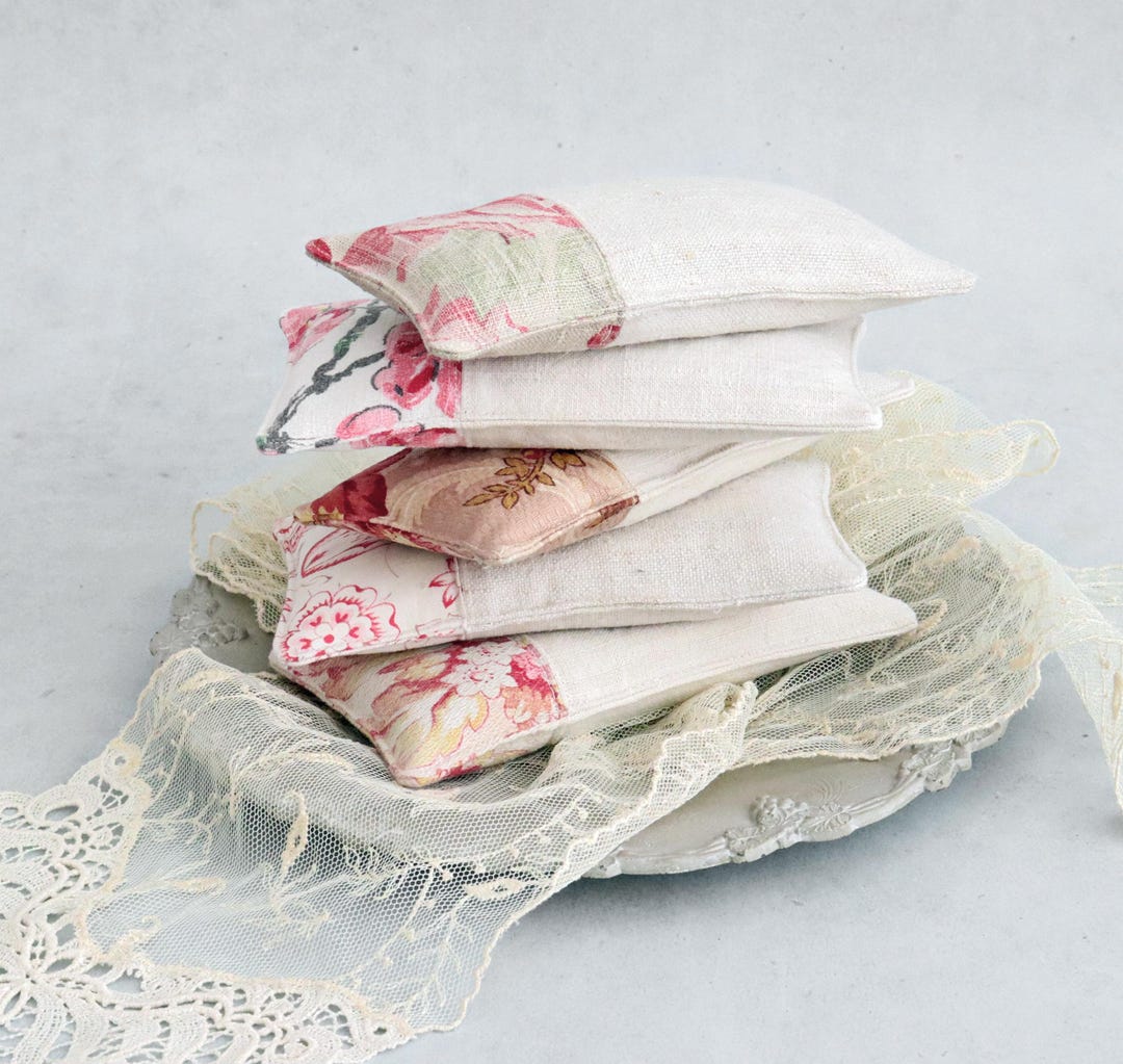 French Lavender Sachet - Vintage Floral and Linen - Etsy