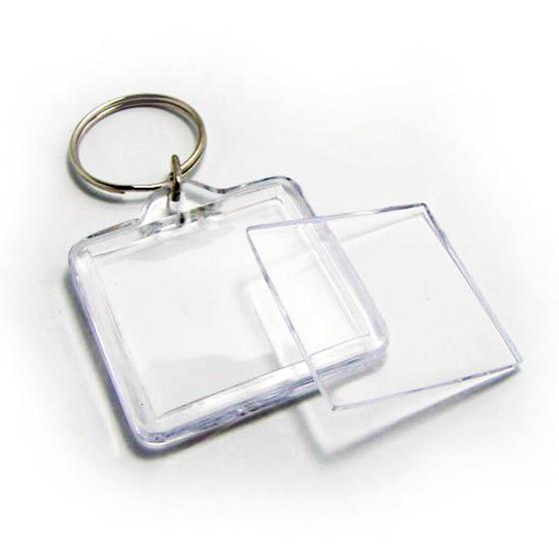Square Blank Clear Acrylic Photo Insert Keychain-choose Quantity--5pcs ...
