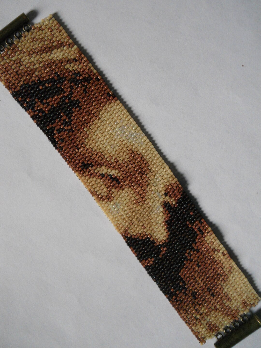 PATTERN: 2-drop Even Count Peyote Bracelet, Davinci Sketch of a Woman ...