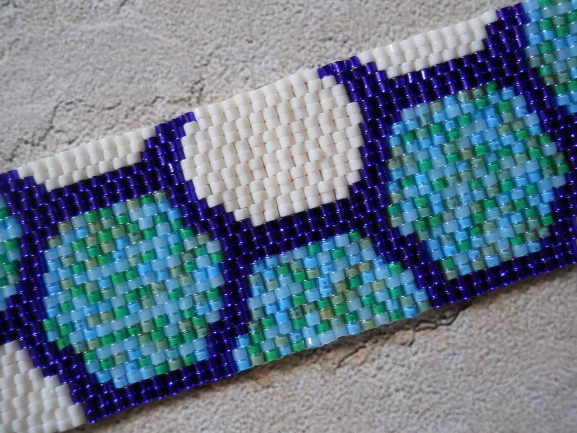 PATTERN: 2-drop Even Count Peyote Stitch Bracelet | Etsy