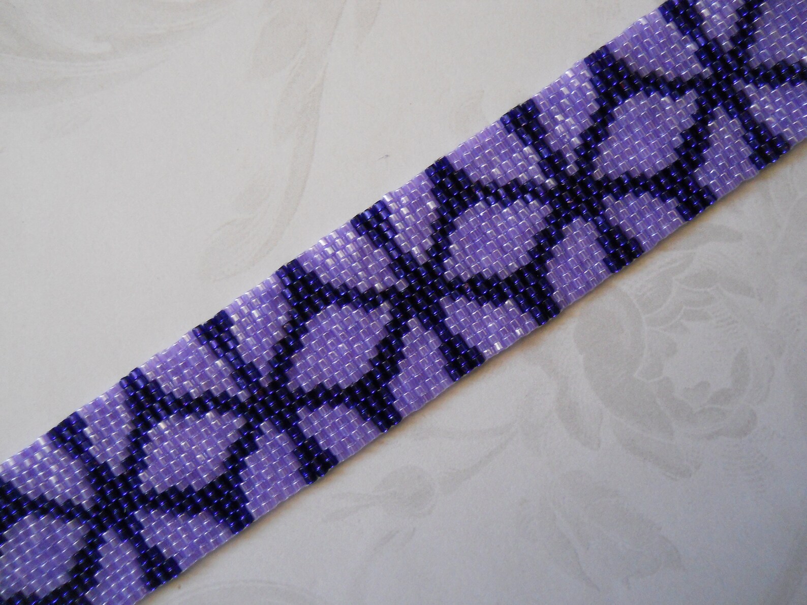 PATTERN: 2-drop Even Count Peyote Stitch Bracelet, "geometric Flowers ...