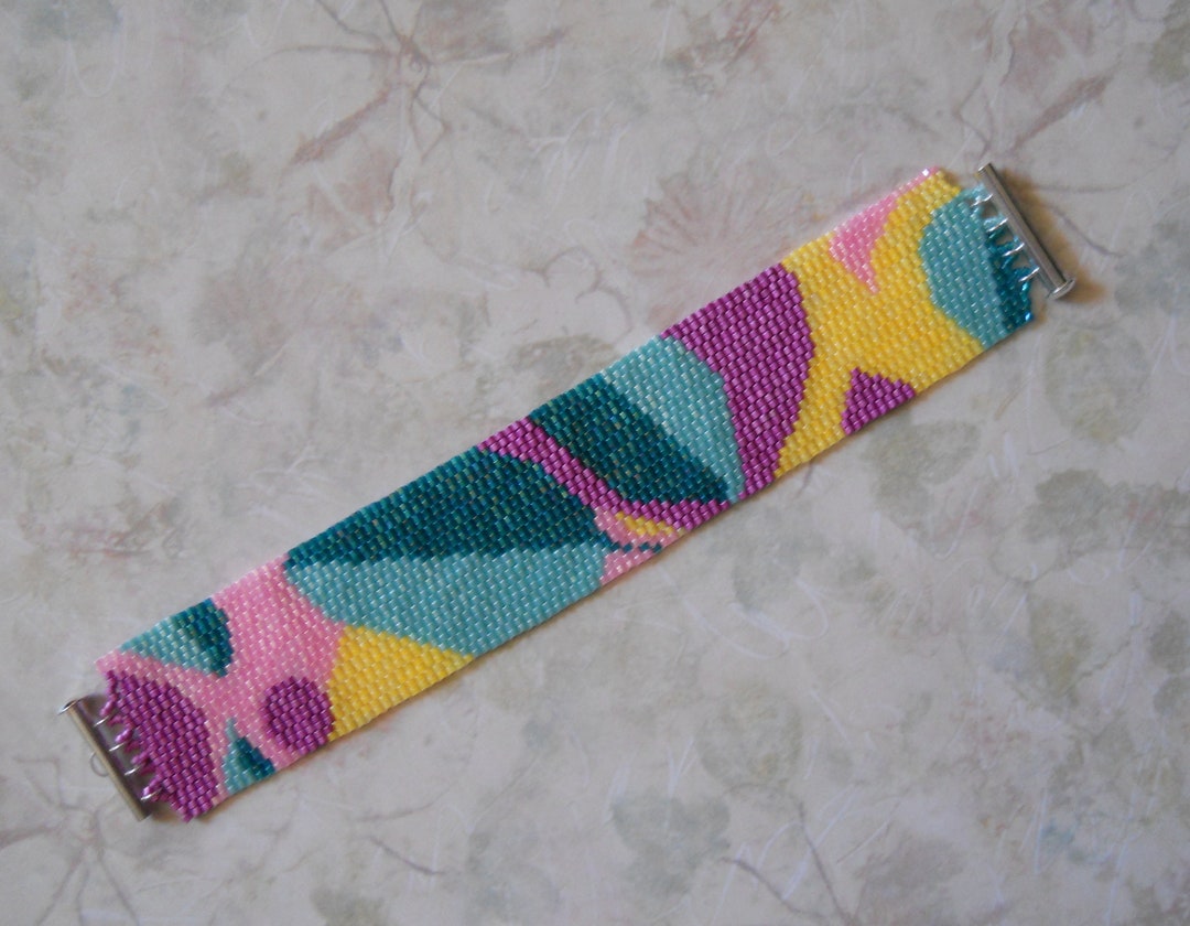 PATTERN; 2-drop Even Count Peyote Stitch, "tropical", 5 Colors - Etsy