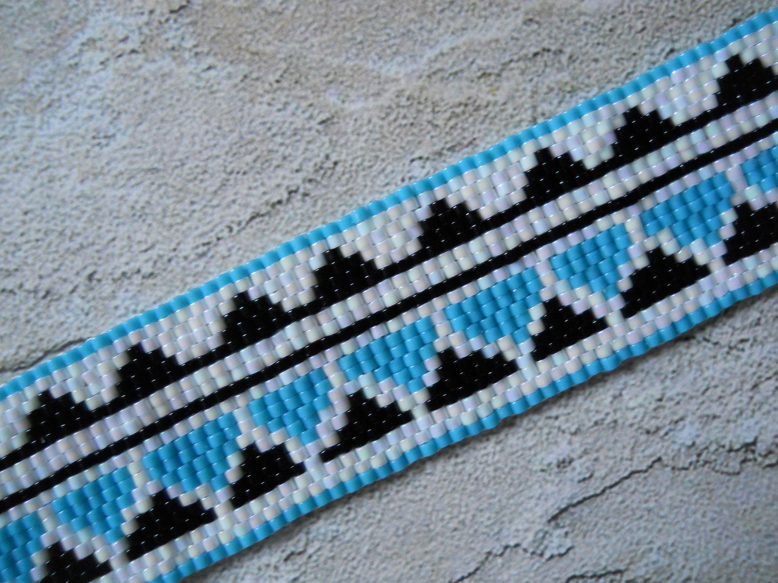 PATTERN: 2-drop Even Count Peyote Stitch Bracelet, "tribal Armband", 3 ...
