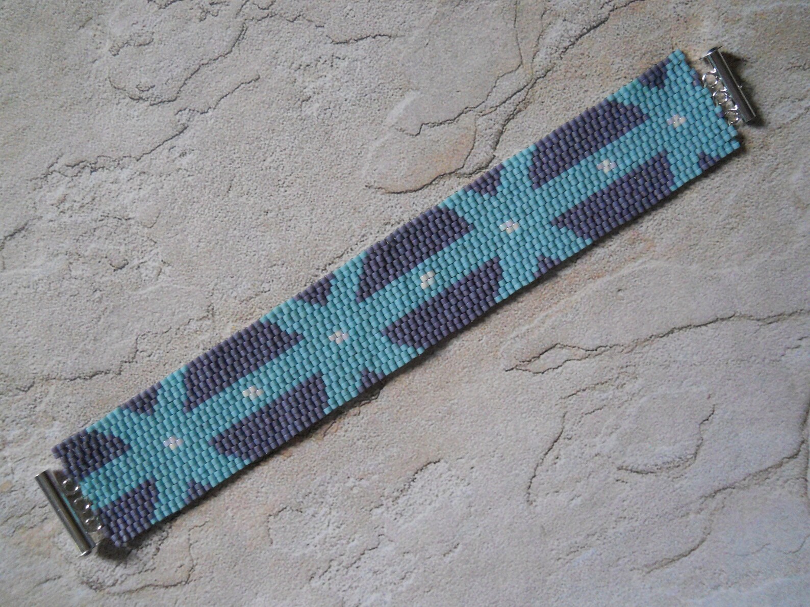 PATTERN: 2-drop Even Count Peyote Stitch Bracelet Geometric - Etsy