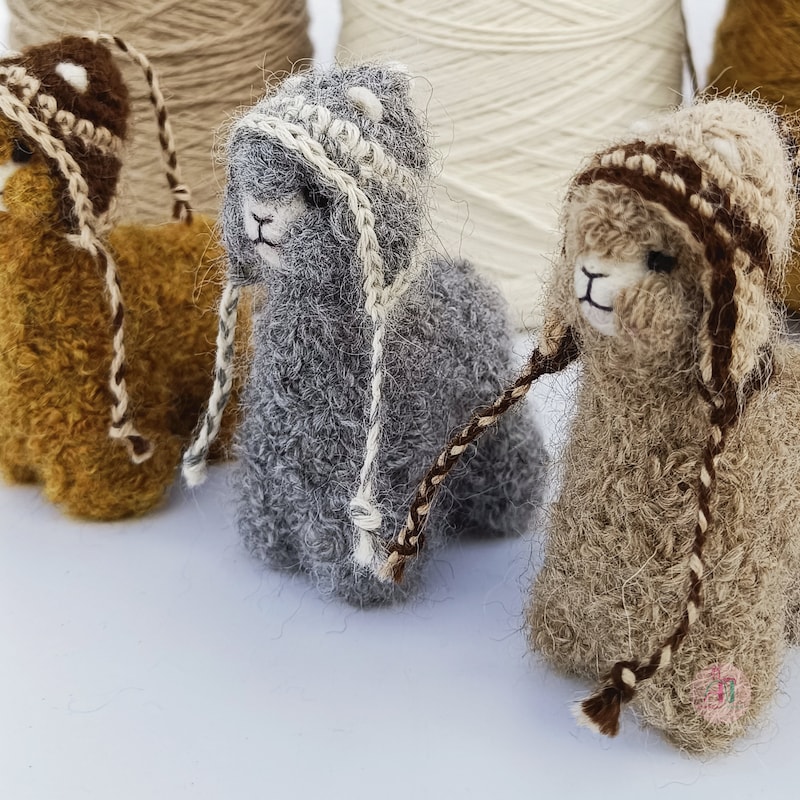 Needle Felted Alpaca - Etsy