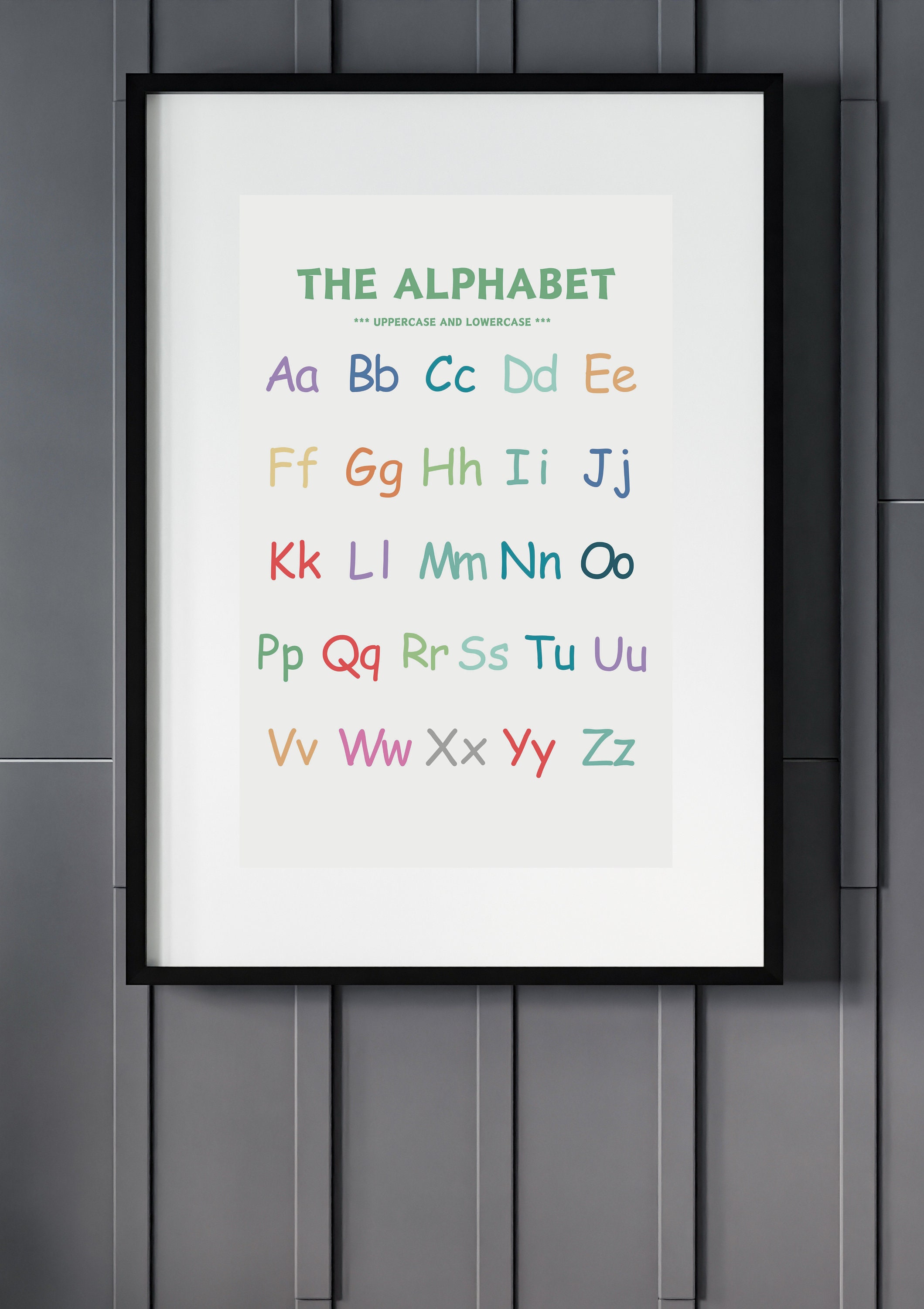 Numbers Poster and Alphabet Poster Educational Poster - Etsy