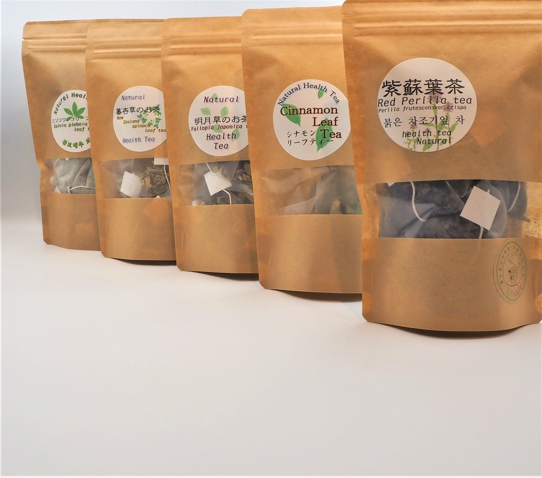 5 Types of Tea【red Perilla,salvia Plebeia Leaf,cinnamon Leaf,new ...