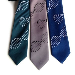 DNA Necktie. DNA Double Helix Human Genome Mens Tie. Molecular ...