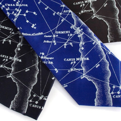 Star Chart Necktie. Milky Way Constellation Tie. Men's - Etsy