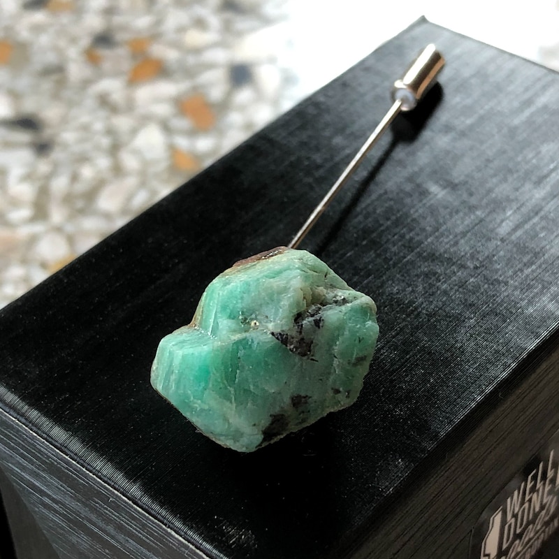 Emerald Green Pin - Etsy