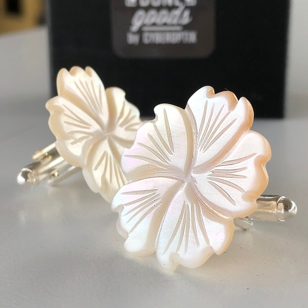 Flower Cufflinks - Etsy UK