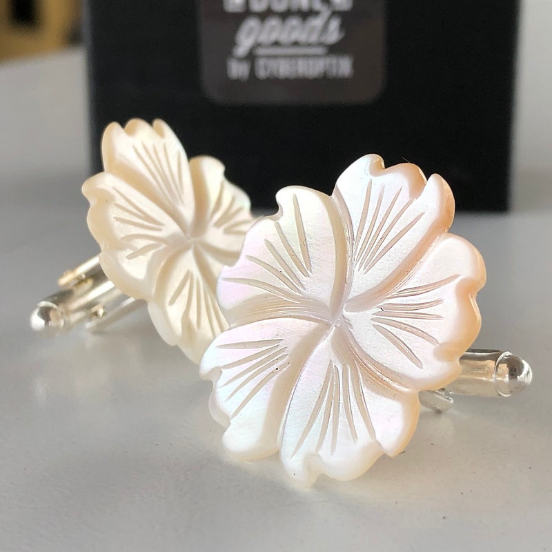 Large Pearl Cufflink - Etsy