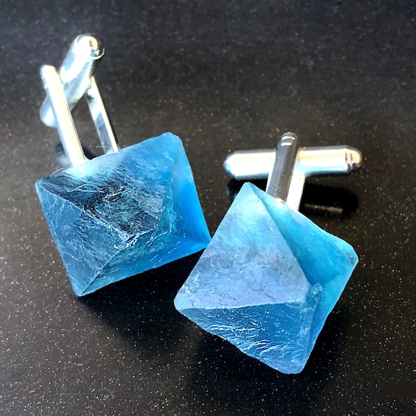 Raw Stone Cufflinks - Etsy