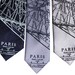 Paris Map Necktie. French Map Men's Tie. Map of Paris France, Tie for ...