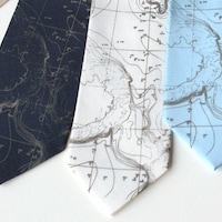 Map Print Tie. Topographic Map, Contour Map, Mens Silk Tie. Nautical ...
