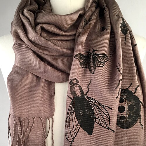 Insect Scarf Bugs Entomology Pashmina. Science Teacher Gift | Etsy
