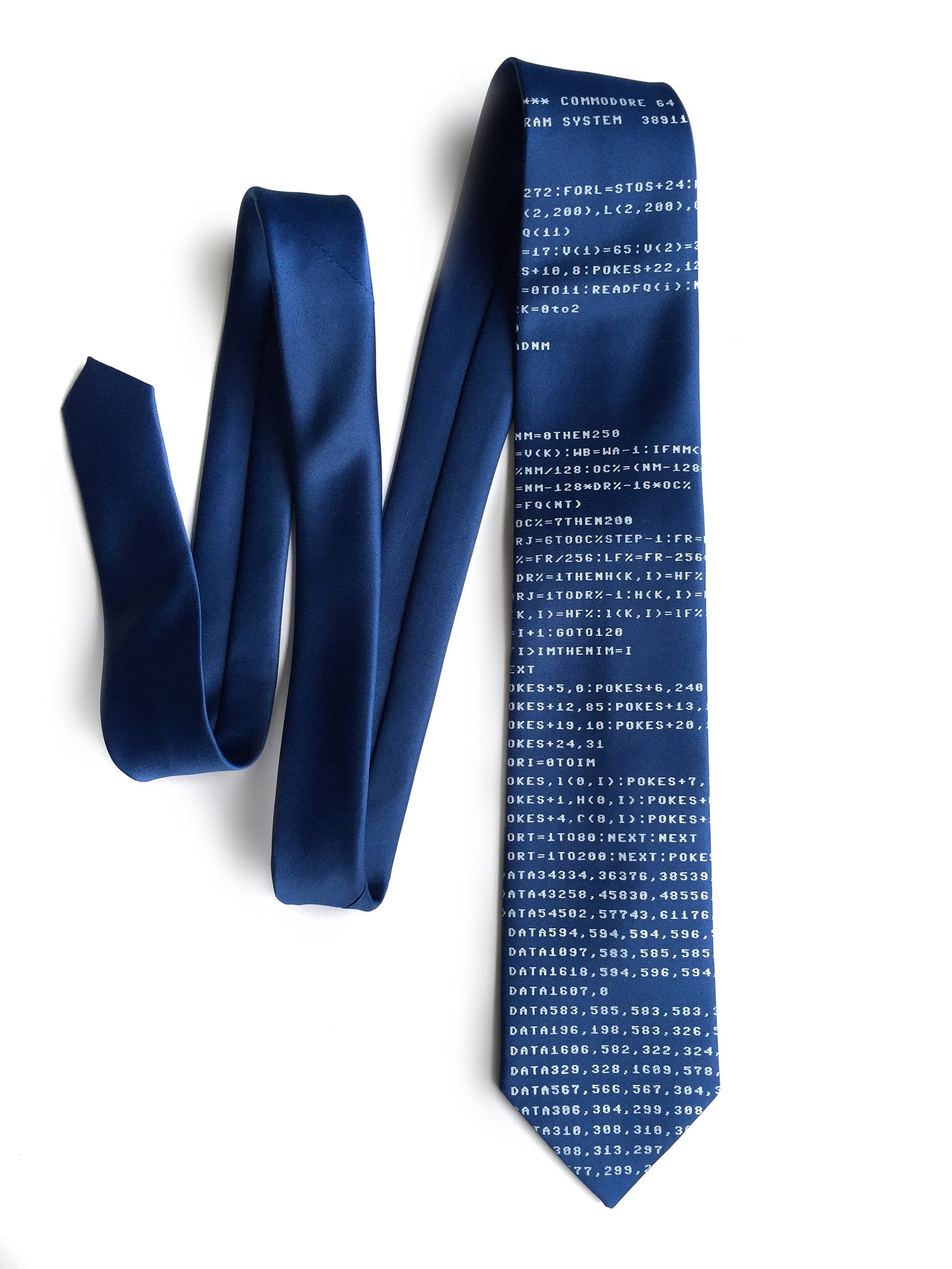 Commodore 64 Necktie. C64 Tie BASIC Code Print. Engineering Gift for ...
