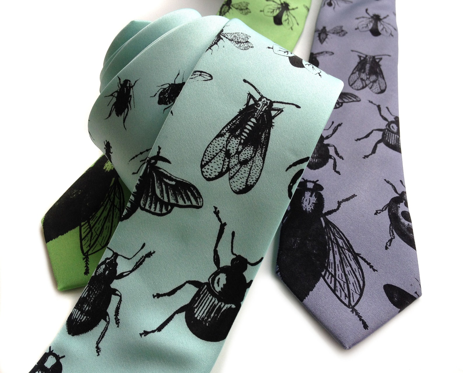 Insect Necktie. Buggy Code, Geek Gift, Entomology, Pest Control. Bug ...