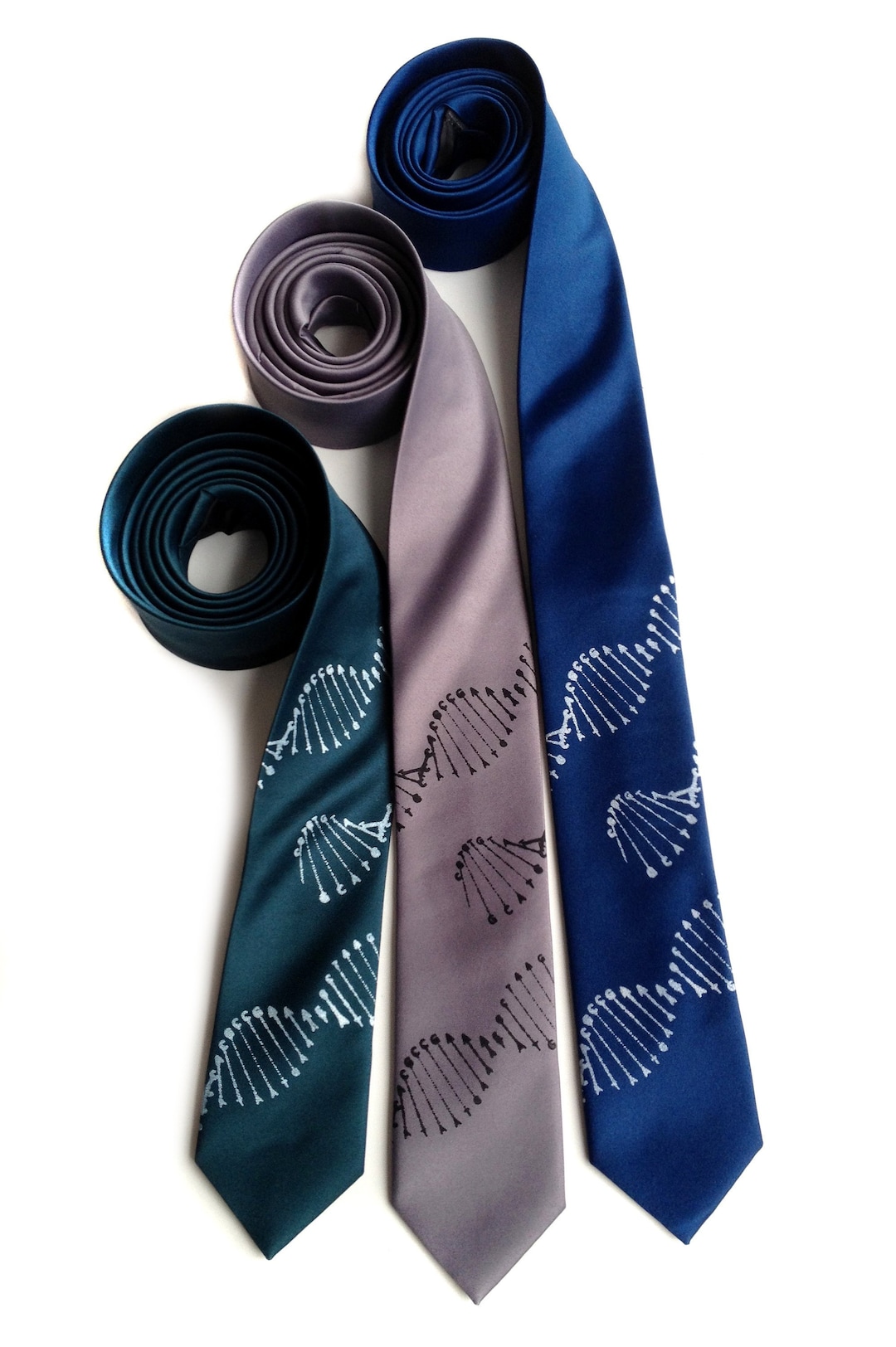 DNA Necktie. DNA Double Helix Human Genome Mens Tie. Molecular ...