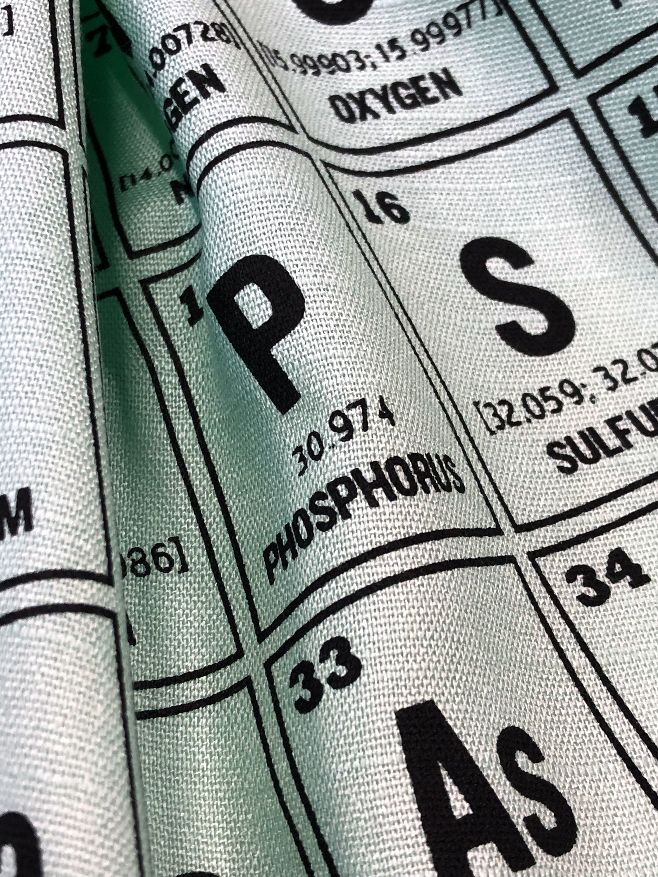 Periodic Table Scarf. Periodic Table of the Elements Science - Etsy ...