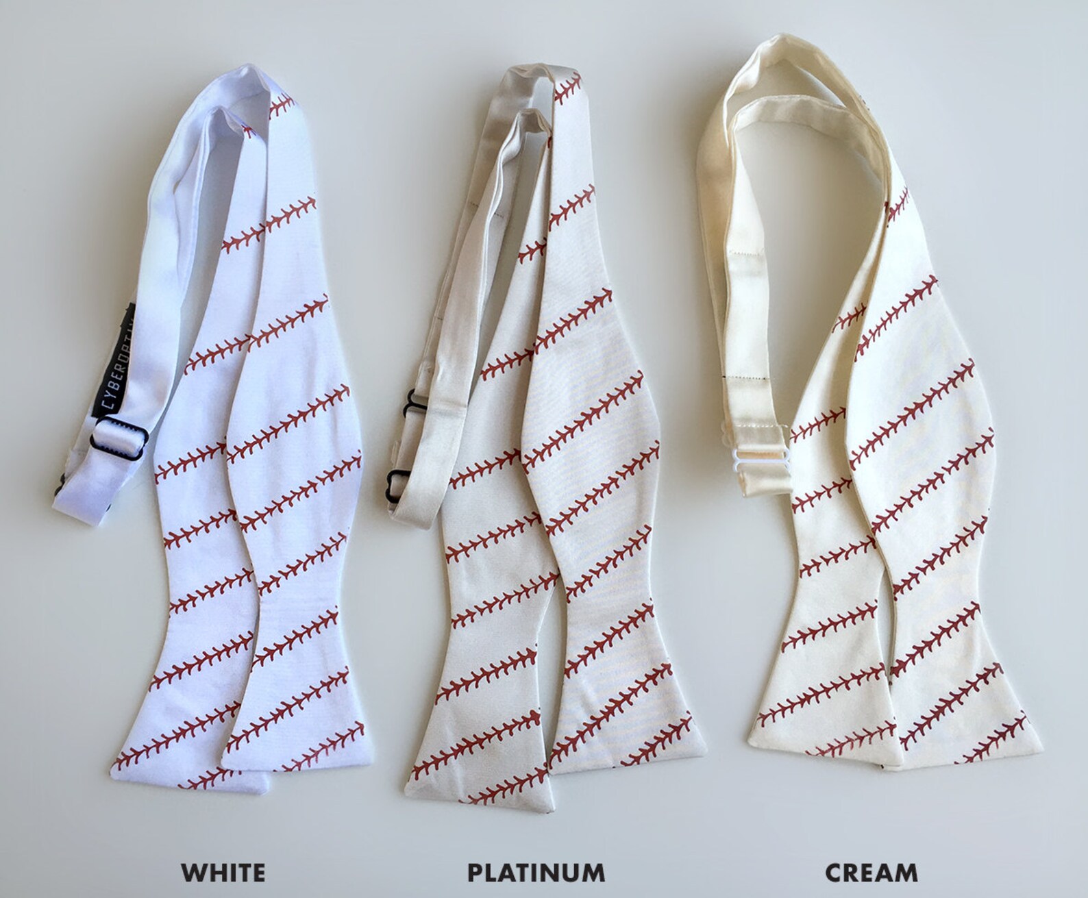 Baseball Bow Tie. Baseball Stitching Print Men's Bowtie. Sports Fan ...