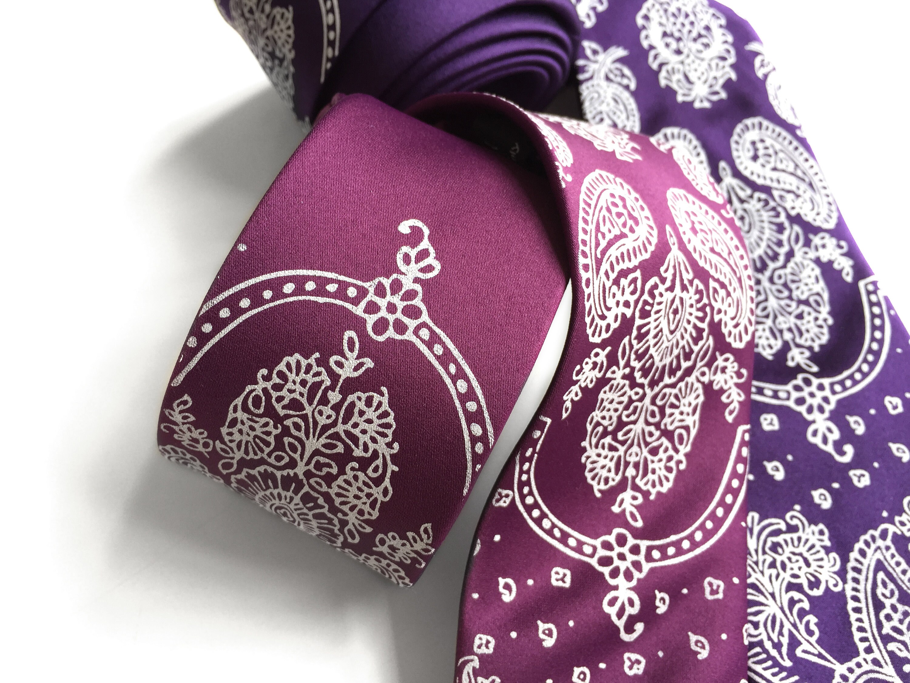 Bandana Print Skinny Tie. Paisley Tie Bandana Necktie. Barn | Etsy