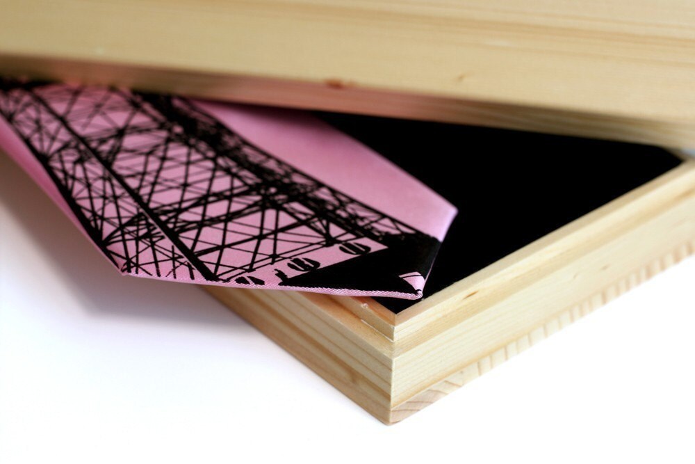 Wood Necktie Box Velveteen Lined. Laser Engraved Wood Tie | Etsy