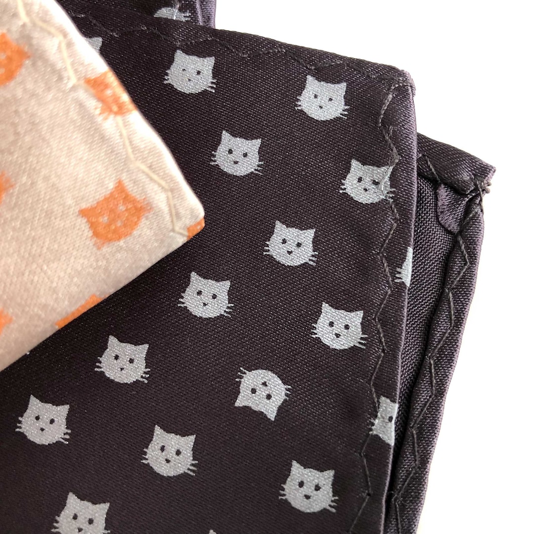 Cat Face Pocket Square. Tiny Cat, Polka Dot Mens Hanky. Cat Dot: Gifts ...
