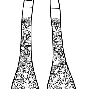 Boston Bow Tie. City of Boston Map, Mens Self Tie Bow Tie. Boston Map ...