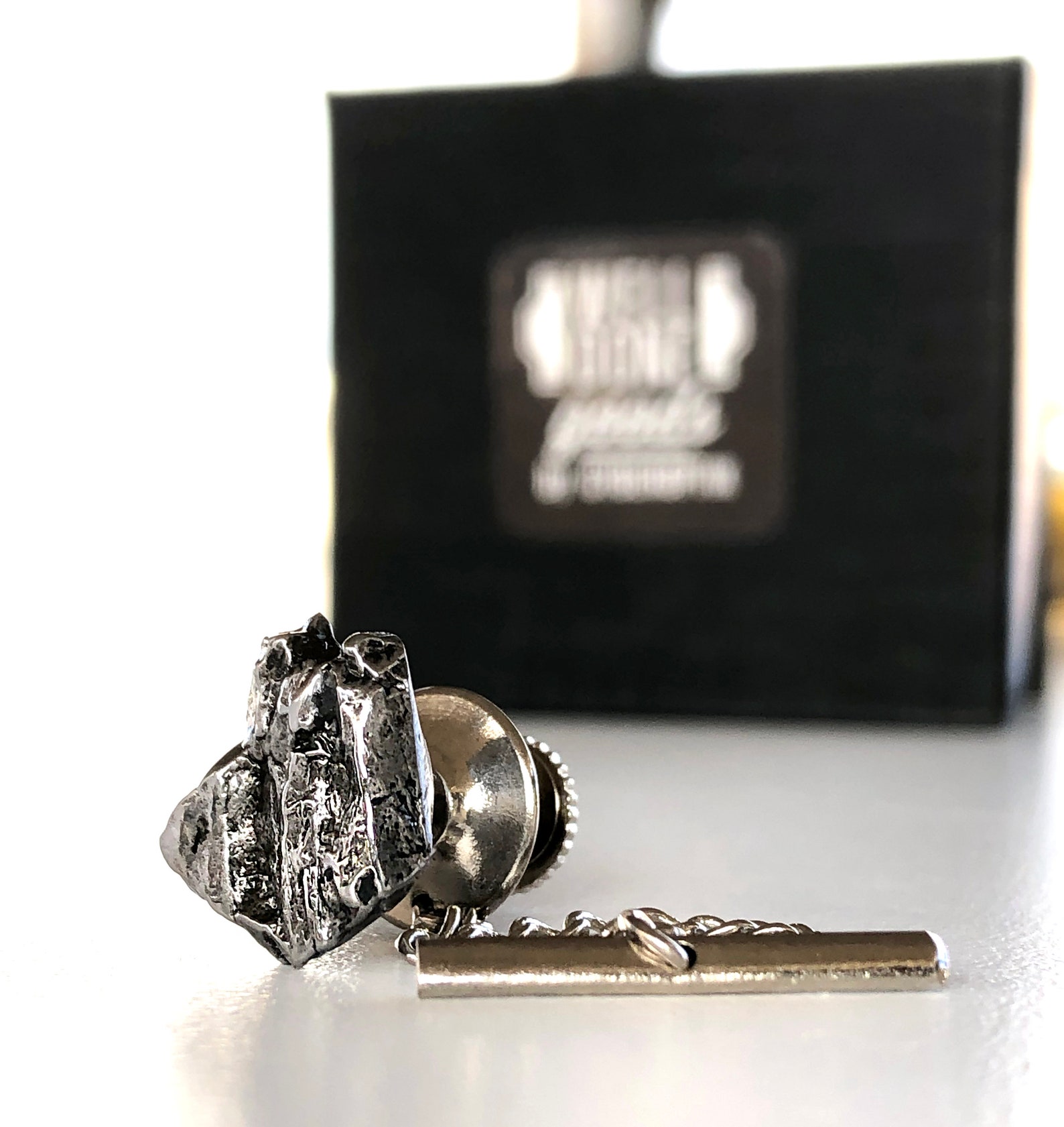 Meteorite Tie Tack. Campo Del Cielo, Irony Meteorite Tie Pin. Space ...