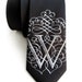 Custom Initial Tie, Mens Silk Necktie. Personalized Tie, Gift for Him ...