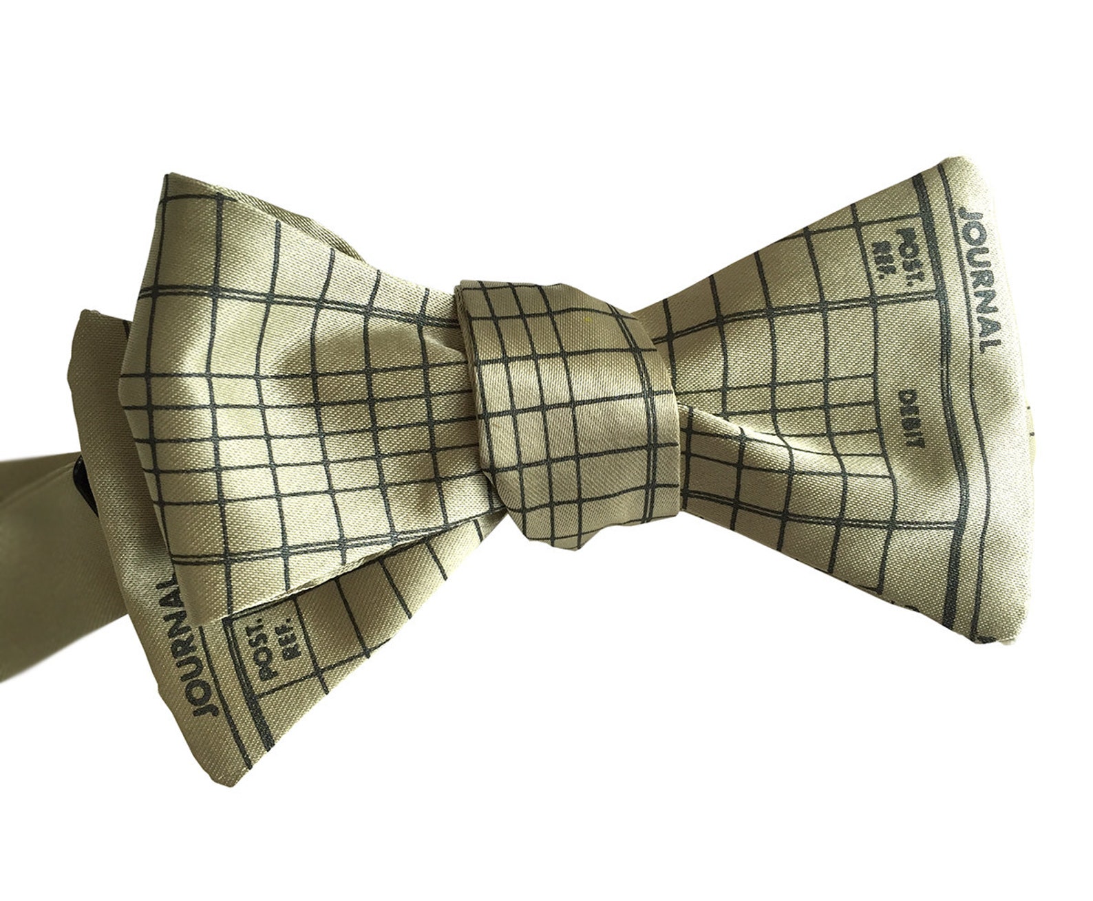Accountant Bow Tie. Ledger Paper Bowtie. Accounting Gift, CPA, Banker ...