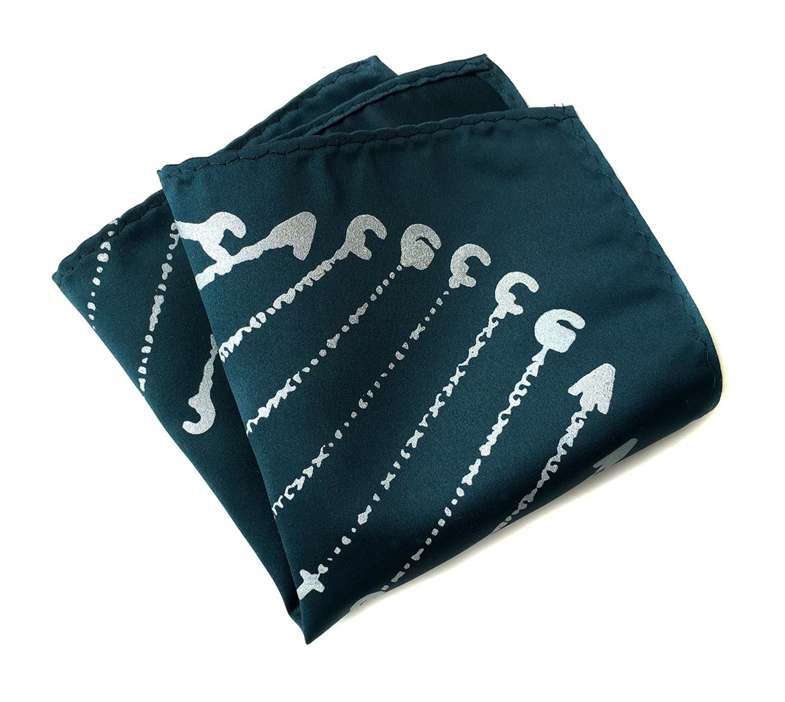 DNA Pocket Square. Double Helix Men's Screenprinted | Etsy