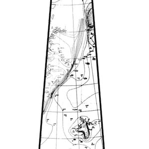 Map Print Tie. Topographic Map, Contour Map, Mens Silk Tie. Nautical ...