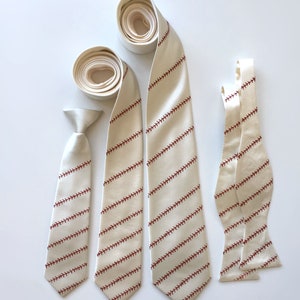 Baseball Necktie. Baseball Stitching Men's Tie. Gift for Baseball ...