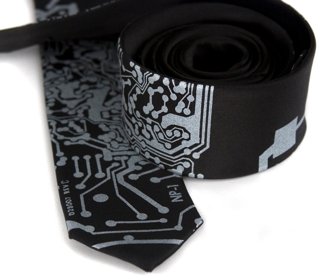 Circuit Board Necktie, Short Circuit Tie. Computer Science, Geek Gift ...