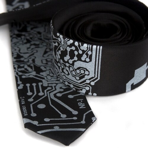 Circuit Board Necktie Short Circuit Tie. Computer Science - Etsy