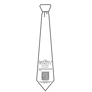 Hamlet Necktie, Shakespeare Gift, Literary Gifts for Him. William ...