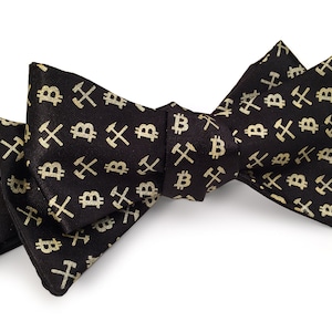Bitcoin Bow Tie, Cryptocurrency Men's Bowtie. Bitcoin Miner Crypto ...